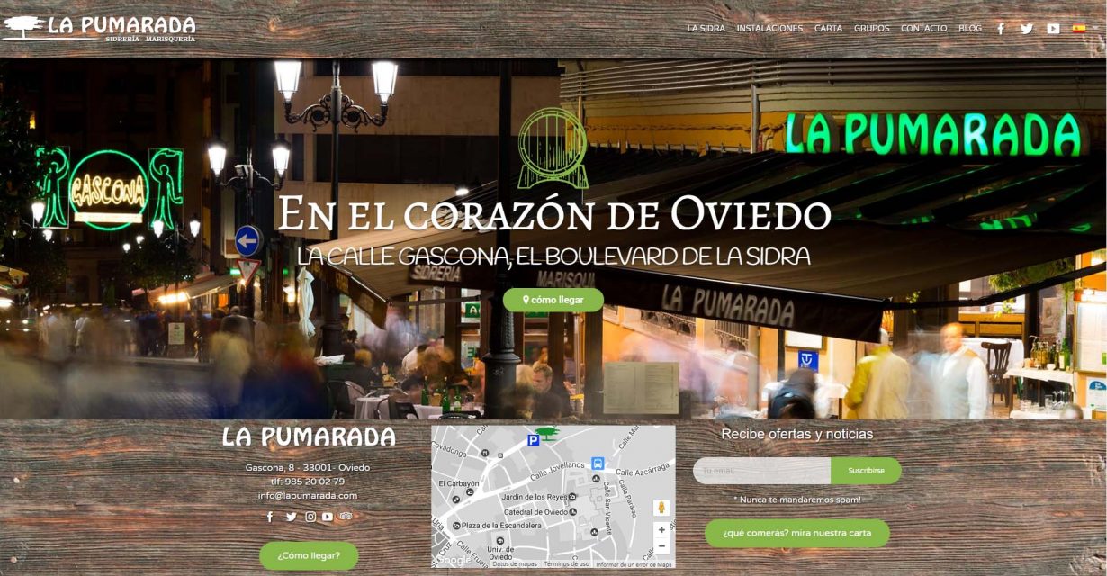 ¡Tenemos nueva Web! • La Pumarada